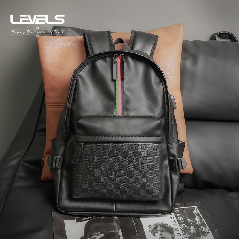 LEVELS B1006 Backpack For Men Korean Style Fashion Waterproof Laptop ...