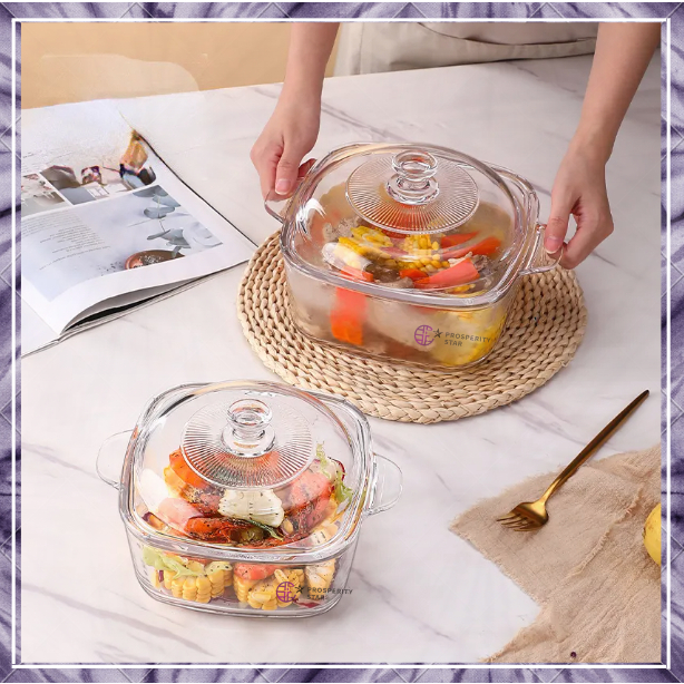 PROSPERITY STAR [1PC] Glassware Delicate Glass Pot Glass Soup Pot Glass ...