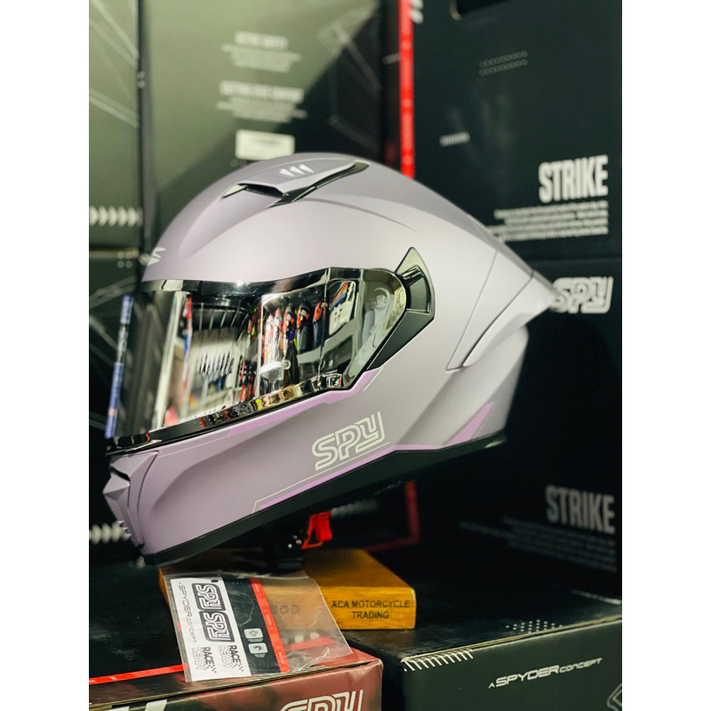 SPYDER STRIKE V2 Full-Face Dual Visor Helmet with (FREE CLEAR VISOR ...