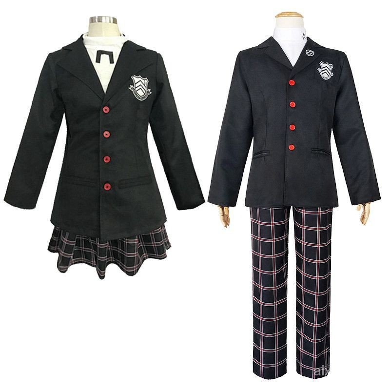 Anime Persona 5 Cosplay Costume Amamiya Ren School Uniform Set Pants ...