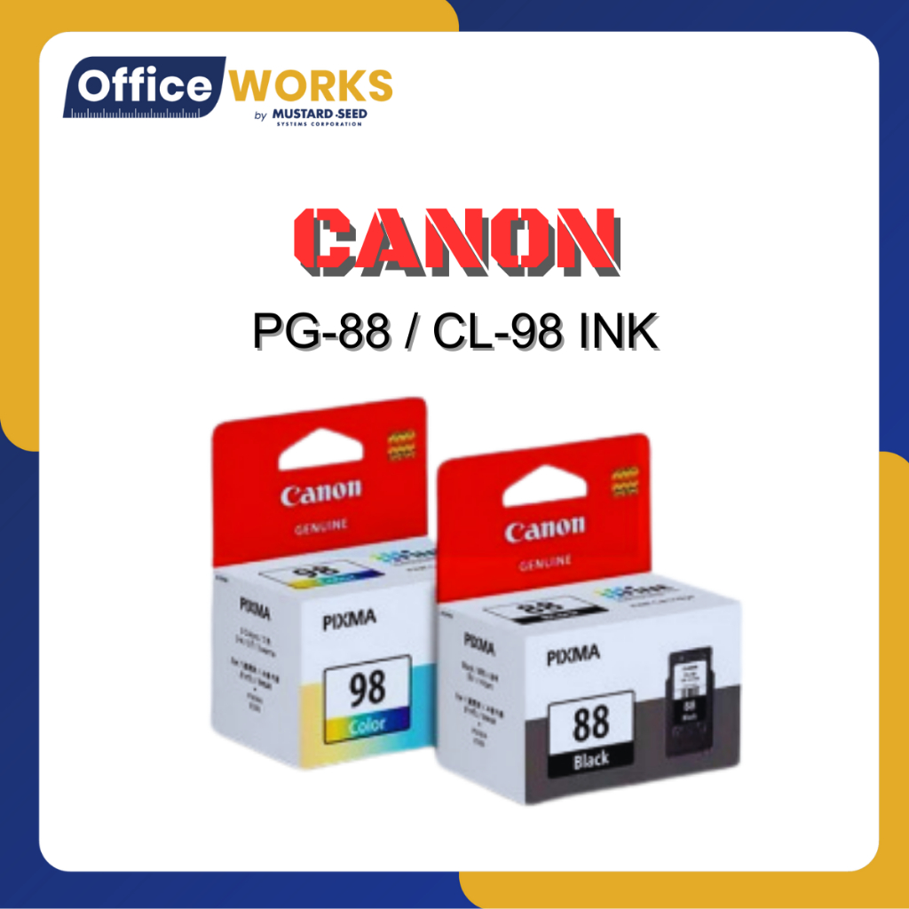 Canon PG-88 Black / CL-98 Colored | Shopee Philippines