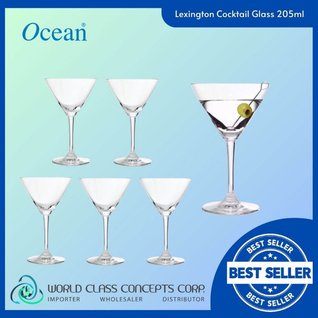 Ocean Glass Lexington Cocktail Drinking Glass 205 mL (SET OF 6 ...