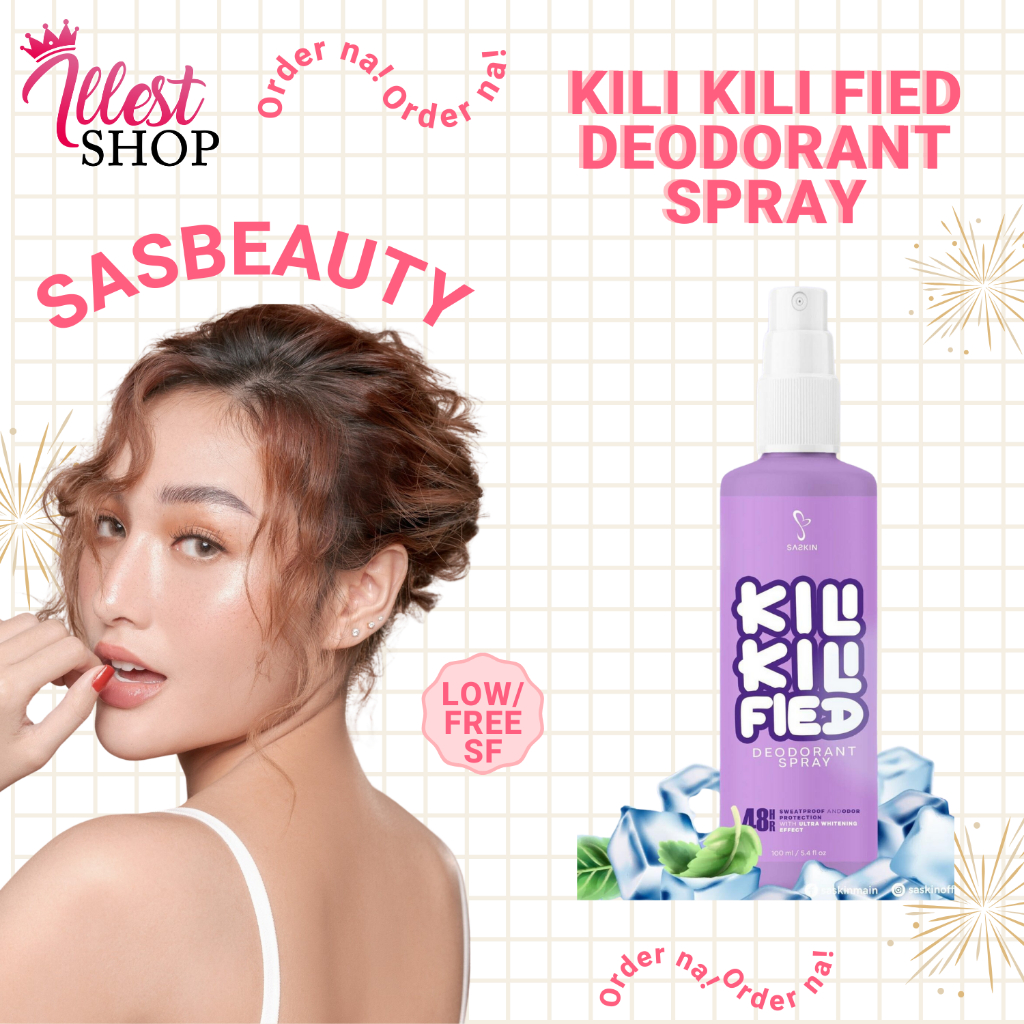 SASKIN KILI KILI FIED DEODORANT SPRAY 60ML Miss Flawless sas skin illestshop kilikilified ...