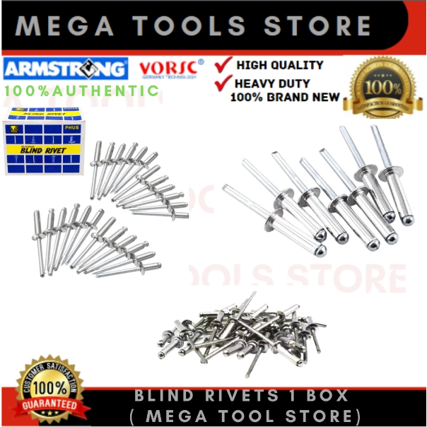 PER BOX--BLIND RIVETS (MEGA TOOLS STORE) | Shopee Philippines
