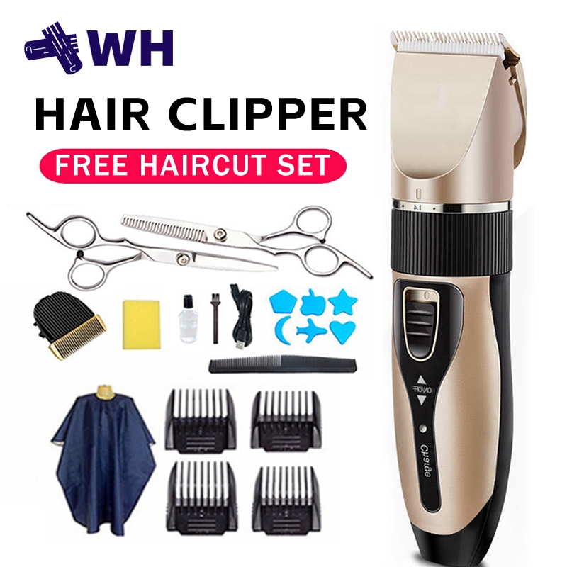 Professional Hair Clippers Rechargeable Haircut Razor Trimmer Cordless ...