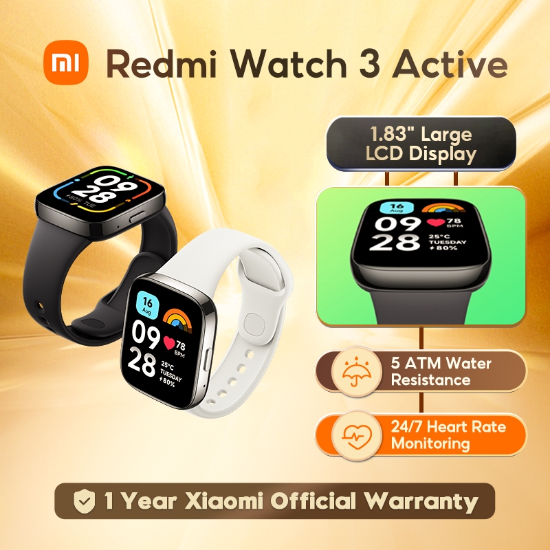 Xiaomi Redmi Watch 3 Active Smartwatch 1.83'' Display 5ATM Waterproof ...