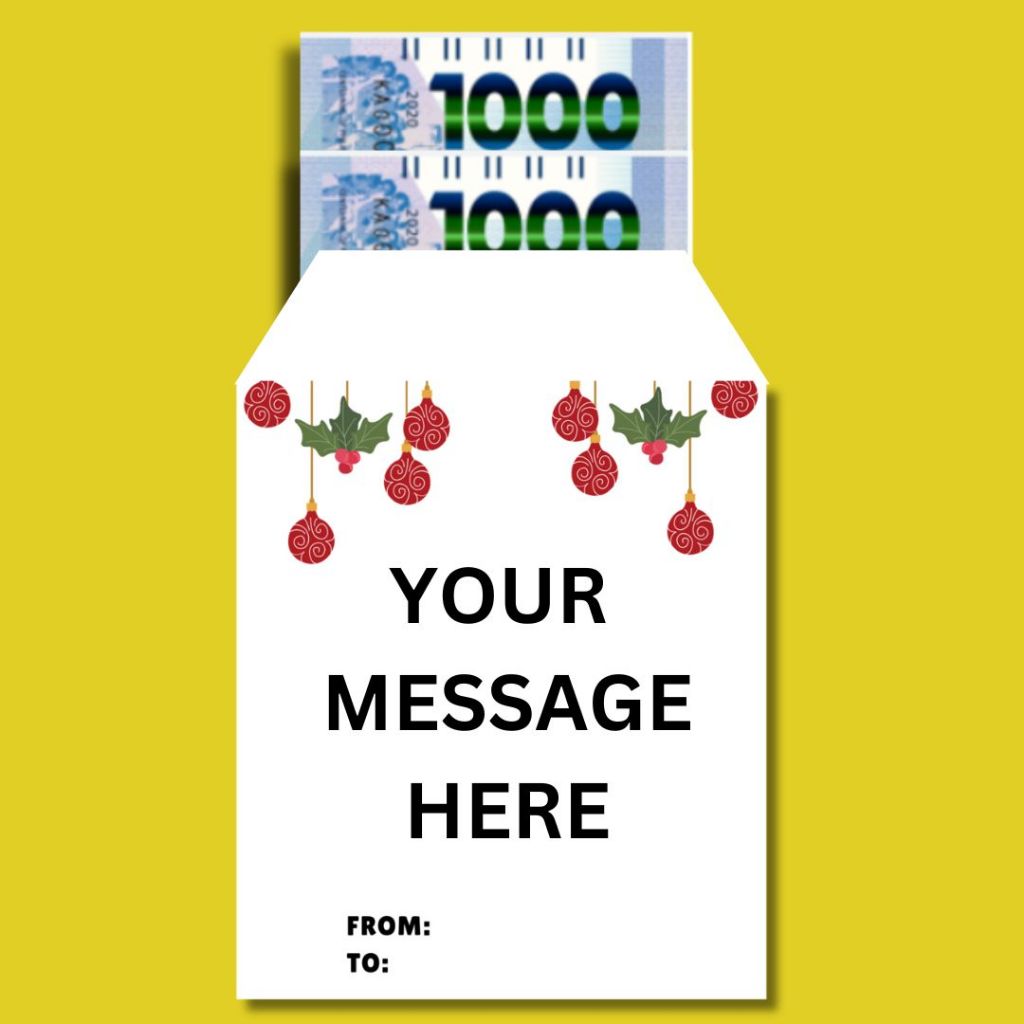 Christmas Money Envelope Witty Customized Ampao AngPao Cash Gift Set ...