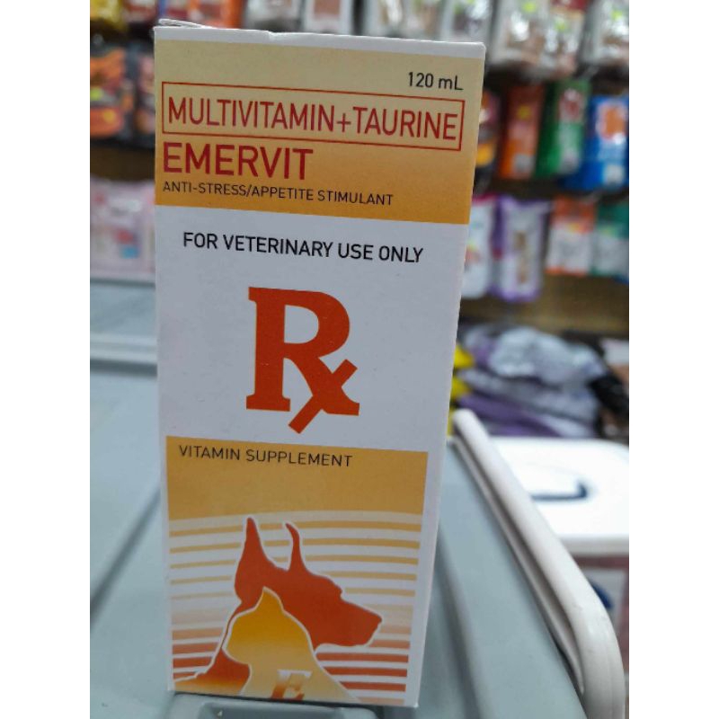 Emervit - Multivitamins + Taurine and Appetite Stimulant (120ml ...