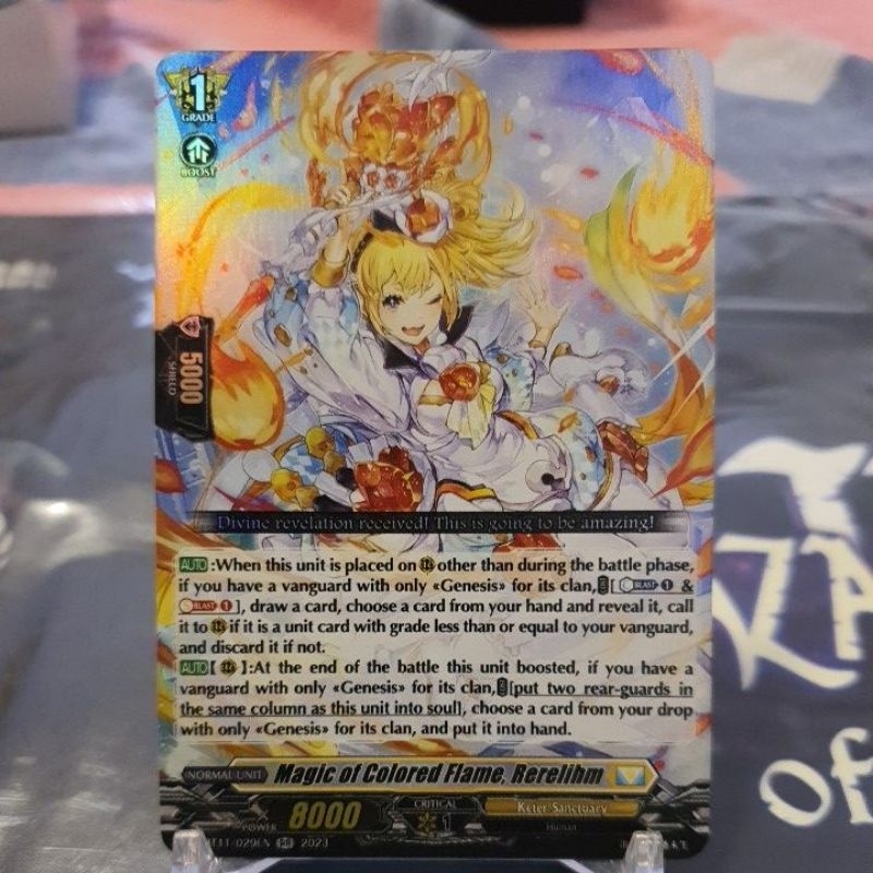 MAGIC OF COLORED FLAME, RERELIHM RR DBT11 CARDFIGHT VANGUARD ENGLISH ...