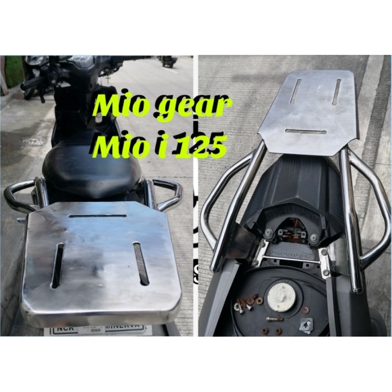 [RMG] MIO I 125 & MIO GEAR /304 STAINLES BRACKET TOPBOX WITH GRAB BAR ...