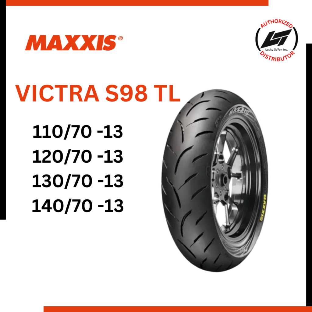 Maxxis Victra S98 TL Motorcycle Tires Rim 13 NMAX | Shopee Philippines