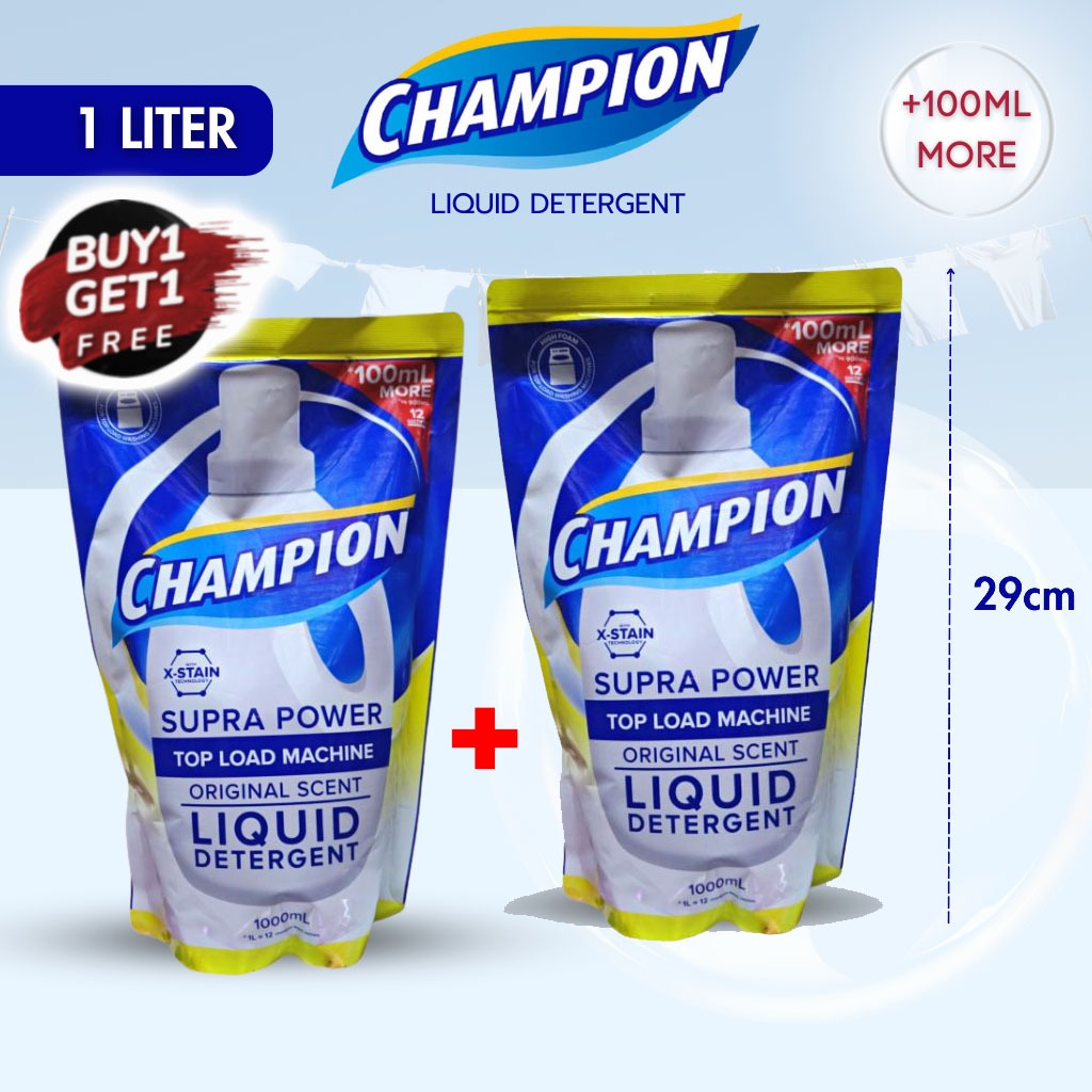 DP Buy 1 take 1 Champion Supra Power Top Load Machine Original Scent ...