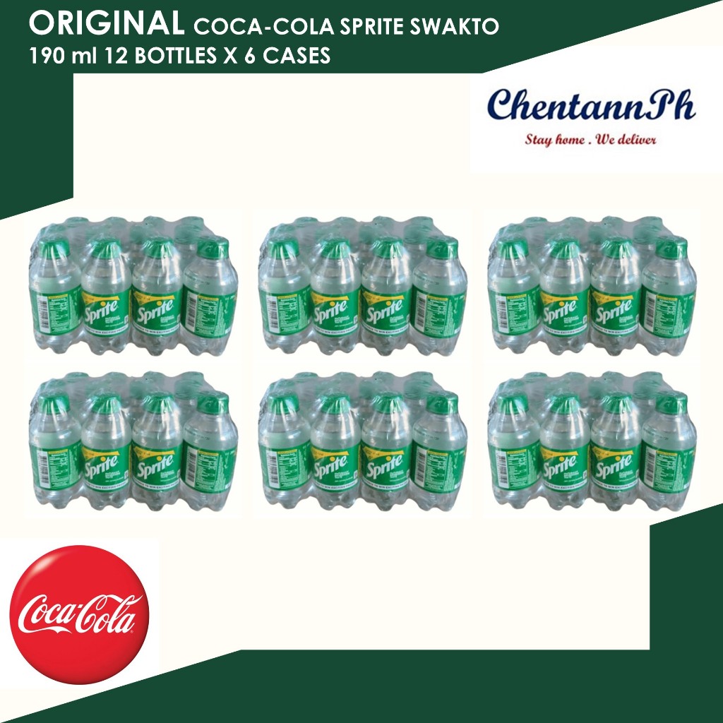 6 PACKS - Authentic COCA-COLA SPRITE Lemon-Lime Swakto Softdrinks ...