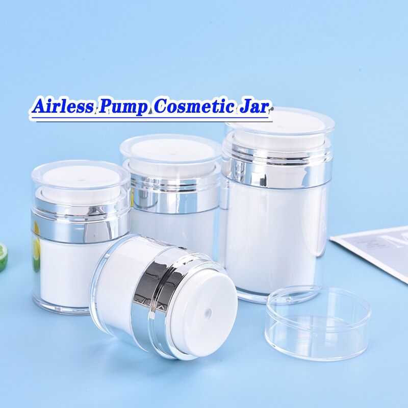 50/100ml Airless Pump Cosmetic Jar Portable Acrylic Airless Pump Empty ...
