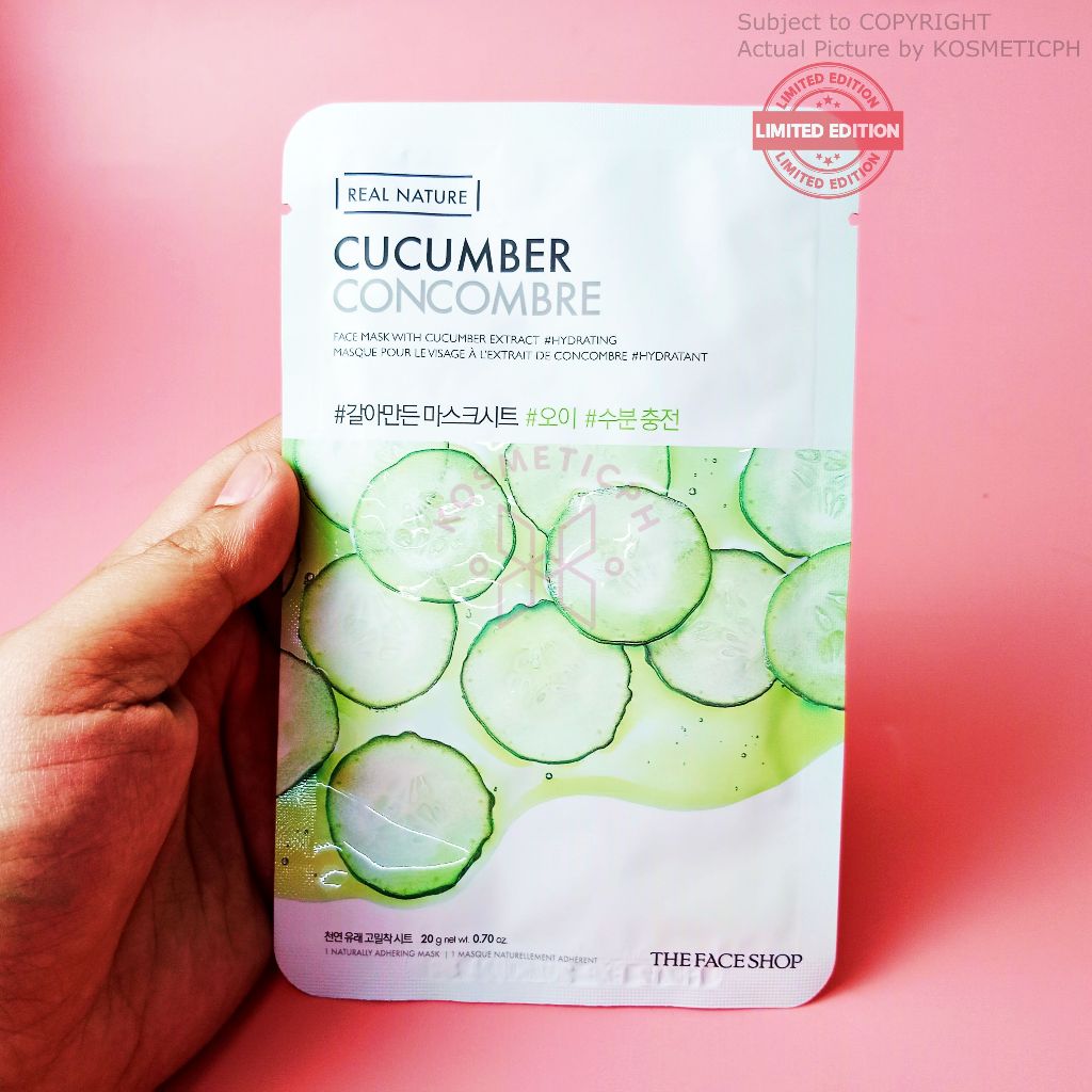 [THE FACE SHOP] Real Nature Face Mask Sheet - Korean Facial Mask Pack ...