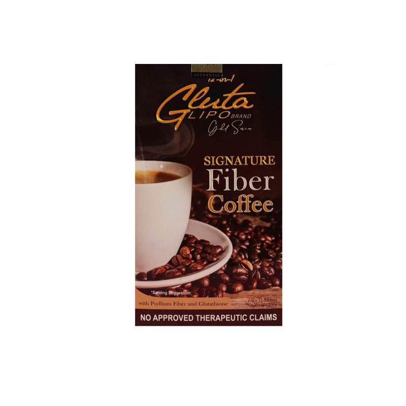 Glutalipo Gold Fiber Coffee 10 sachets | Shopee Philippines