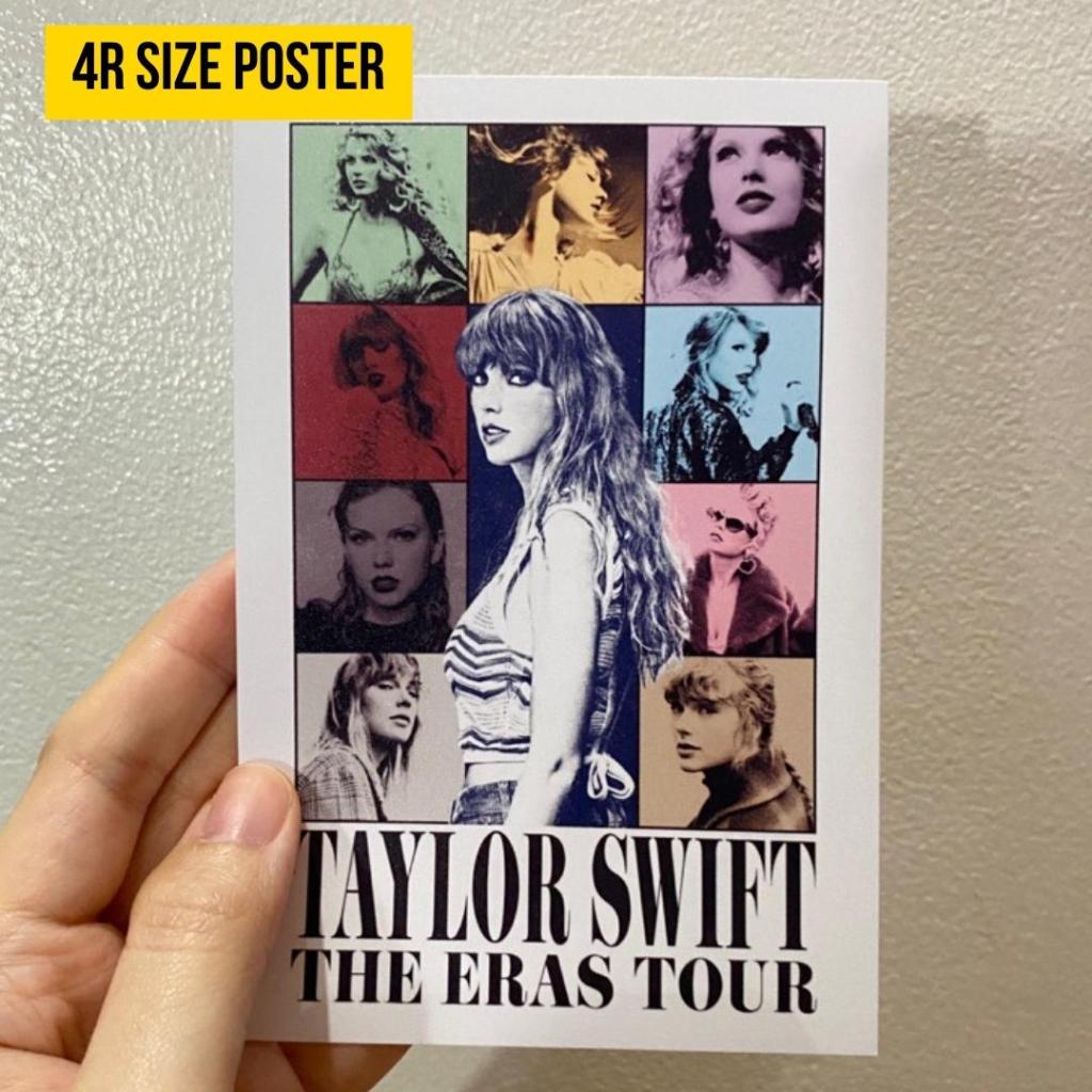 2pcs 4R Taylor Swift The Eras Tour Poster Print 4x6 inches Holographic ...