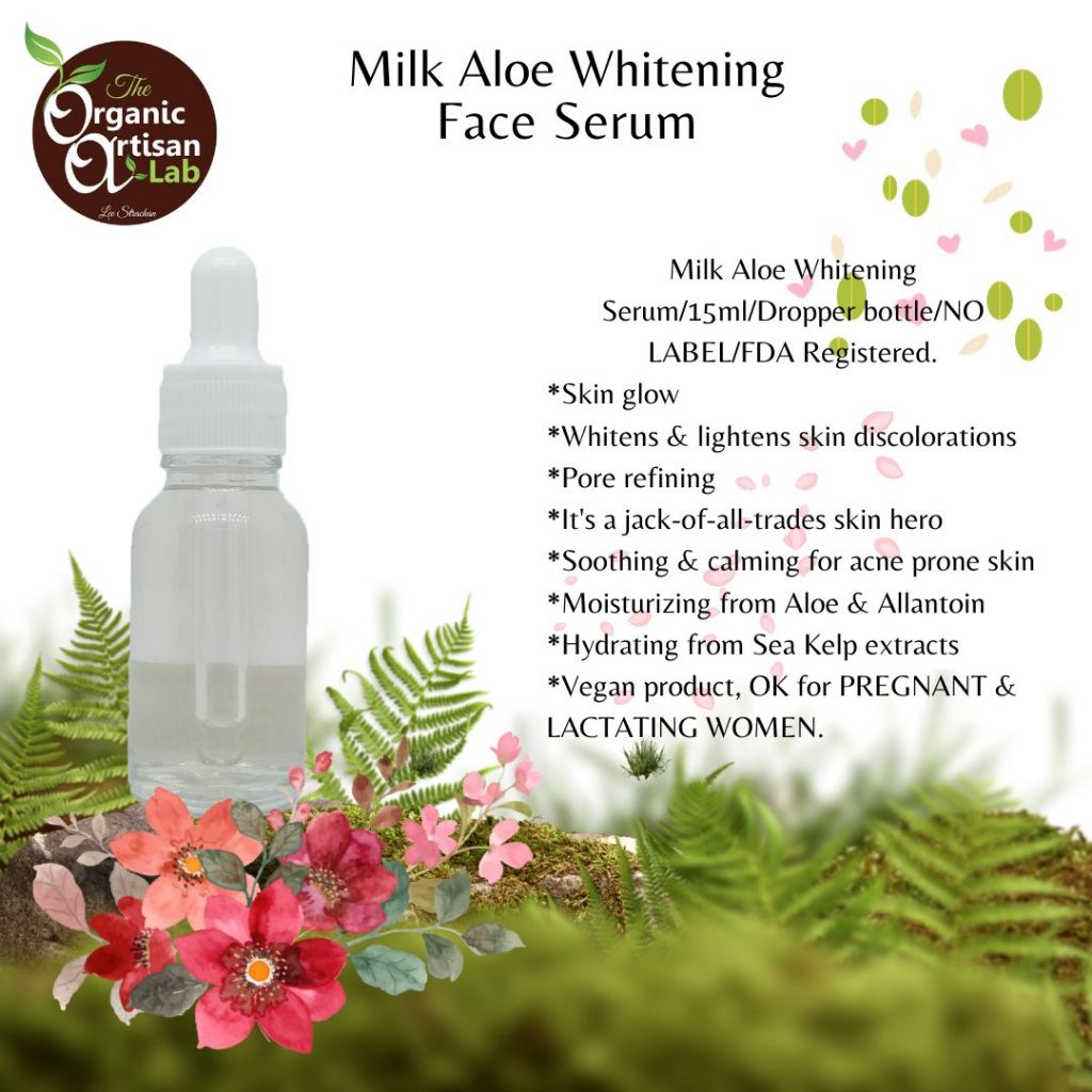 REBRAND MILK ALOE WHITENING FACE SERUM 15ML | Shopee Philippines