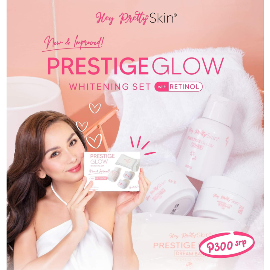Hey Pretty Skin Prestige Glow Whitening Set | Shopee Philippines