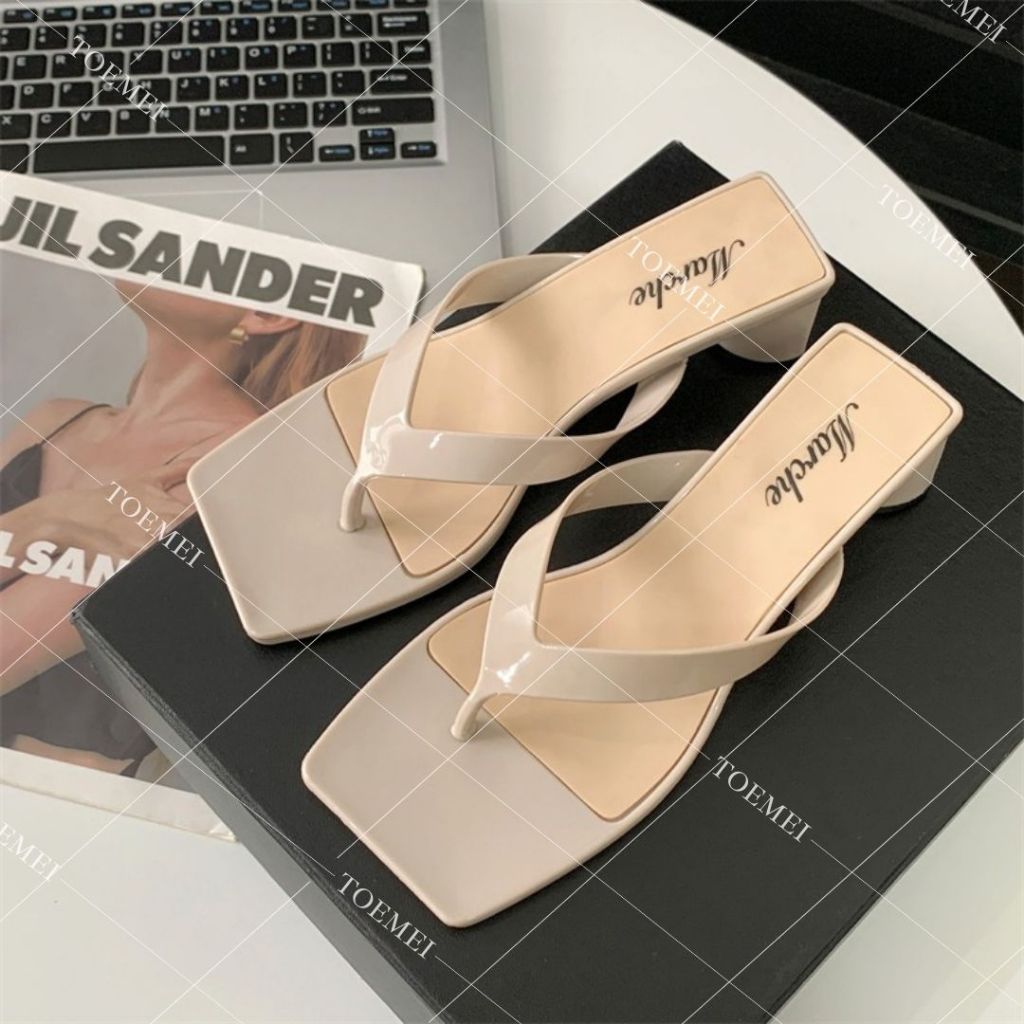 Toemie (+1 size slim/+2mataba/malapad paa) Elegant Jelly Rubber Flip ...