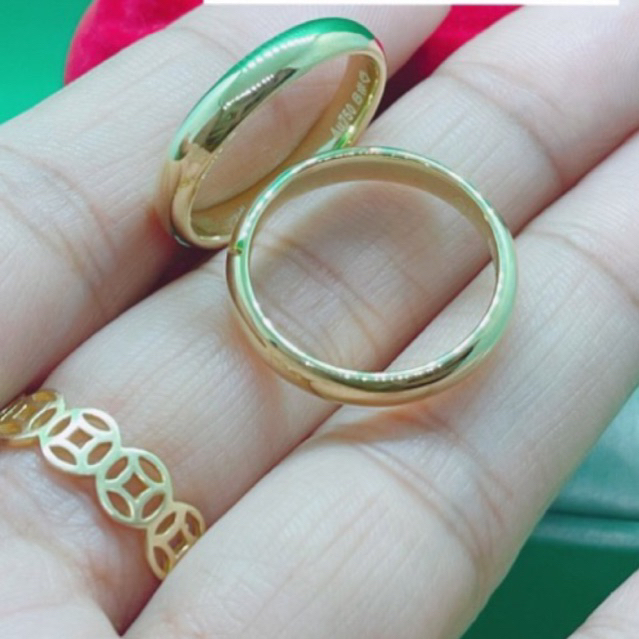 PAWNABLE 18k SAUDI GOLD WEDDING RING (EACH) | Shopee Philippines