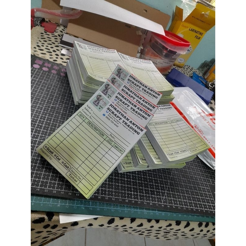 Personalized/Customized Business Receipt | Shopee Philippines