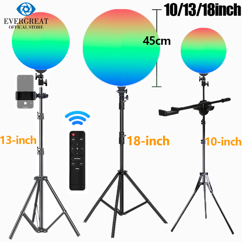 10/13/18 inch RGB Round Panel Lights Set Photo Studio Video Photography ...