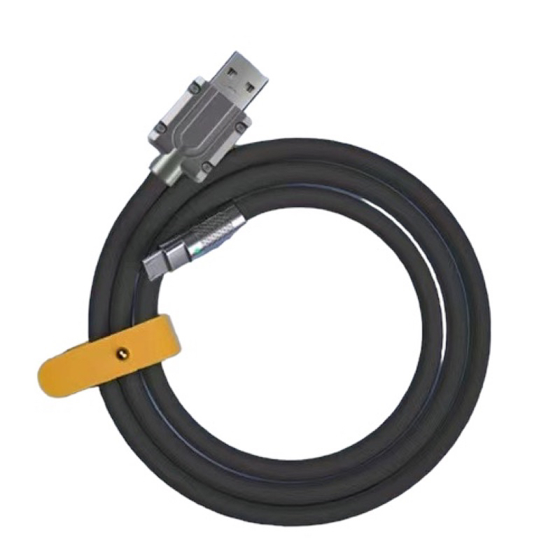 1Meter Original USB Liquid Silicone Cable Wired Metal TypeC Fast Charge ...