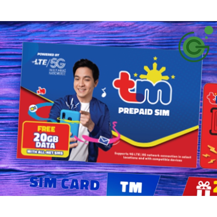 TM SIMCARD 5G WITH UP TO 20GB FREE DATA | Shopee Philippines