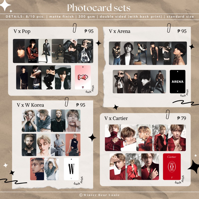 BTS V UNOFFICIAL FAN MADE PRINTS TAEHYUNG | Shopee Philippines