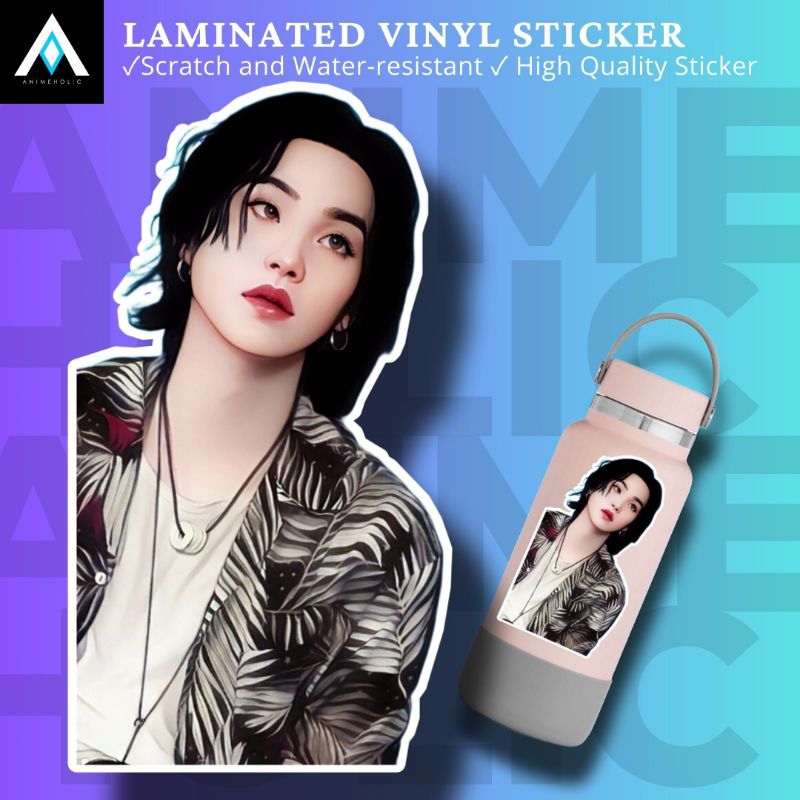 BTS SUGA MIN YOON-GI CARTOON EDITION 9 STICKER|~ ANIMEHOLIC LAMINATED ...