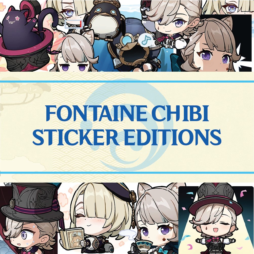 Genshin Impact Sticker - Fontaine Character Edition - Broken Glass ...