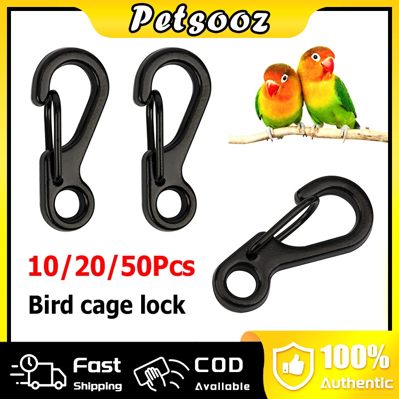 10/20/50Pcs Bird cage lock Metal door hook lock clip for pet parrot dog ...
