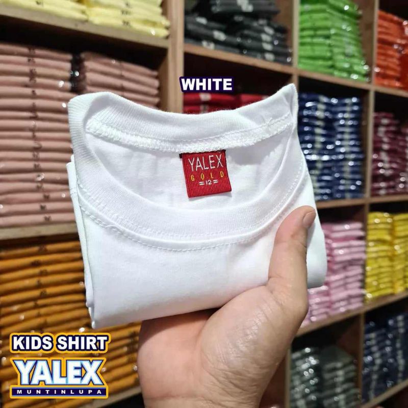 Yalex Red Label Plain Tshirts - Authentic White Tshirts for Kids ...