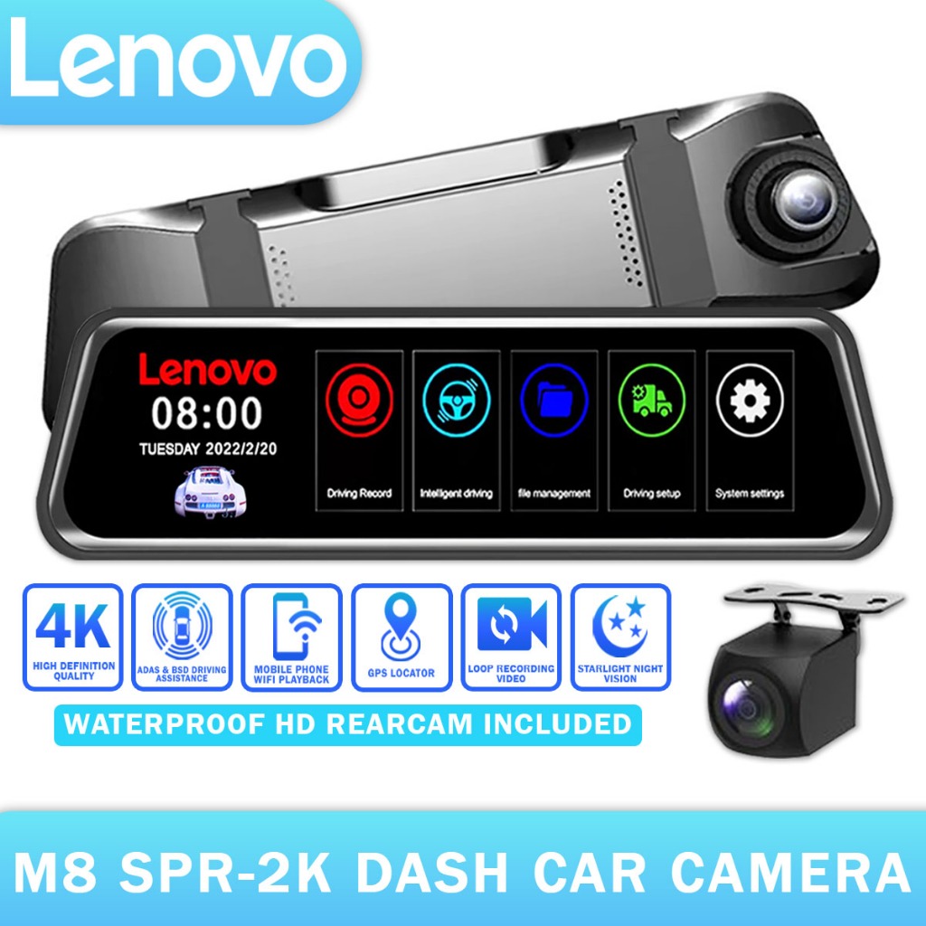 LENOVO S7 Car Dash Cam Hidden Video Recorder 1080P Full HD Dash Camera ...