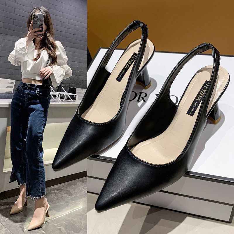 #001 New Spring/Summer High heels Pointed Close Shoes for women(2 ...