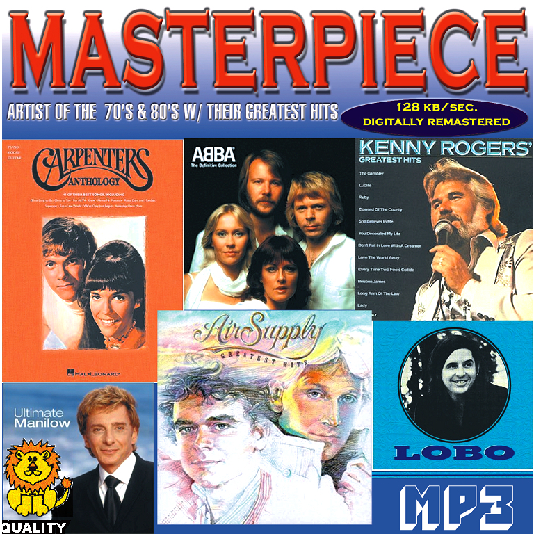 MASTERPIECE VOL1. MP3 music CD for PC CDROM and compatibles | Shopee ...