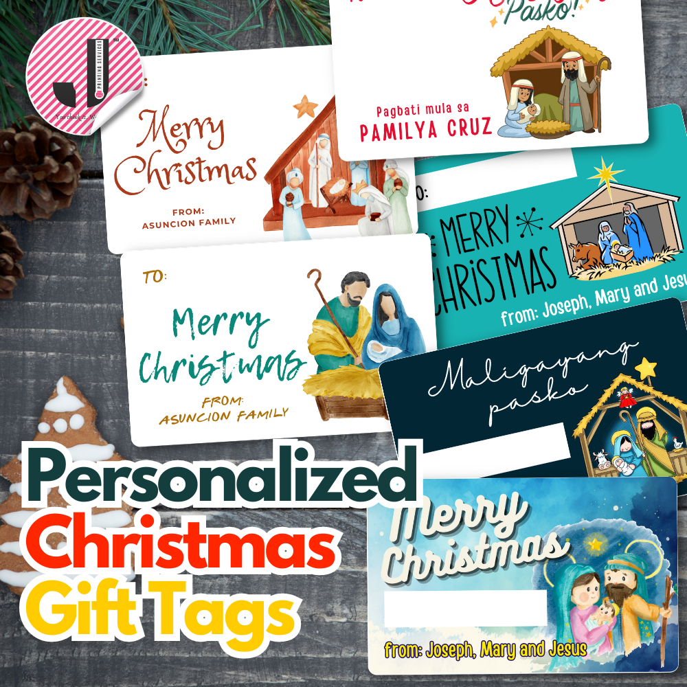 Personalized Christmas Gift Tags | Nativity Design | Holiday Cards ...