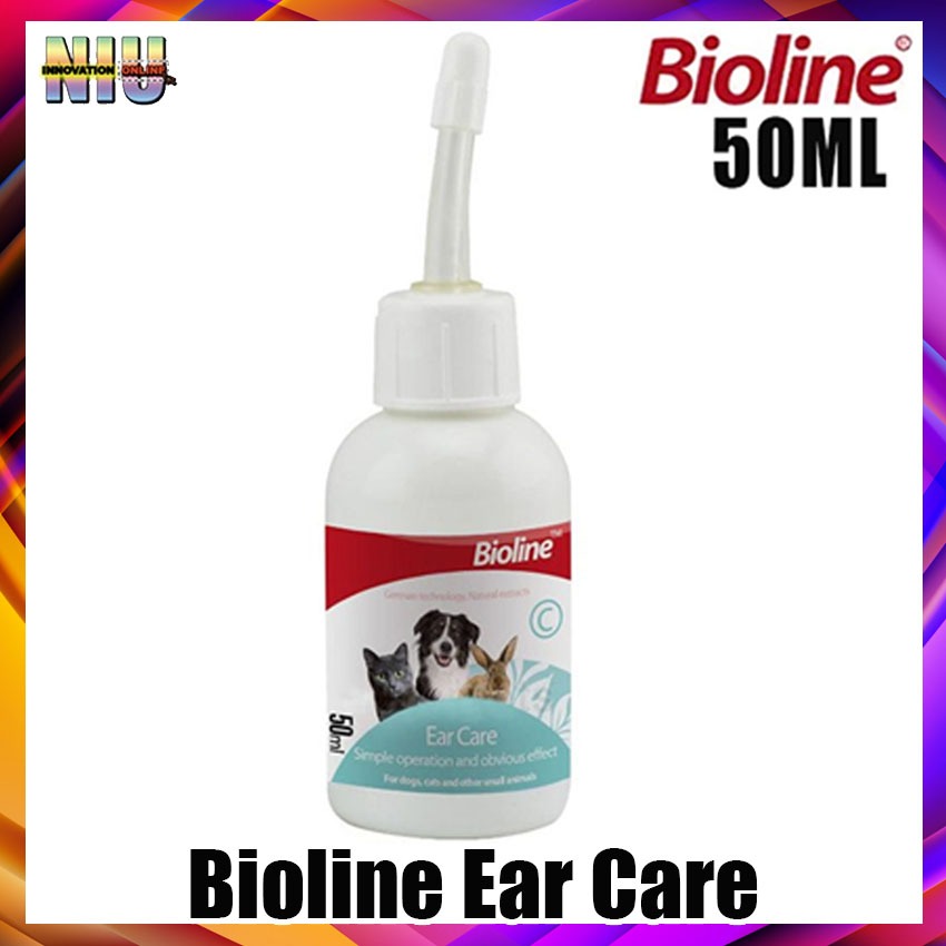 Bioline Ear Care for Dogs, Cats and Rabbits (50ml)/Ear Wipes | Shopee ...