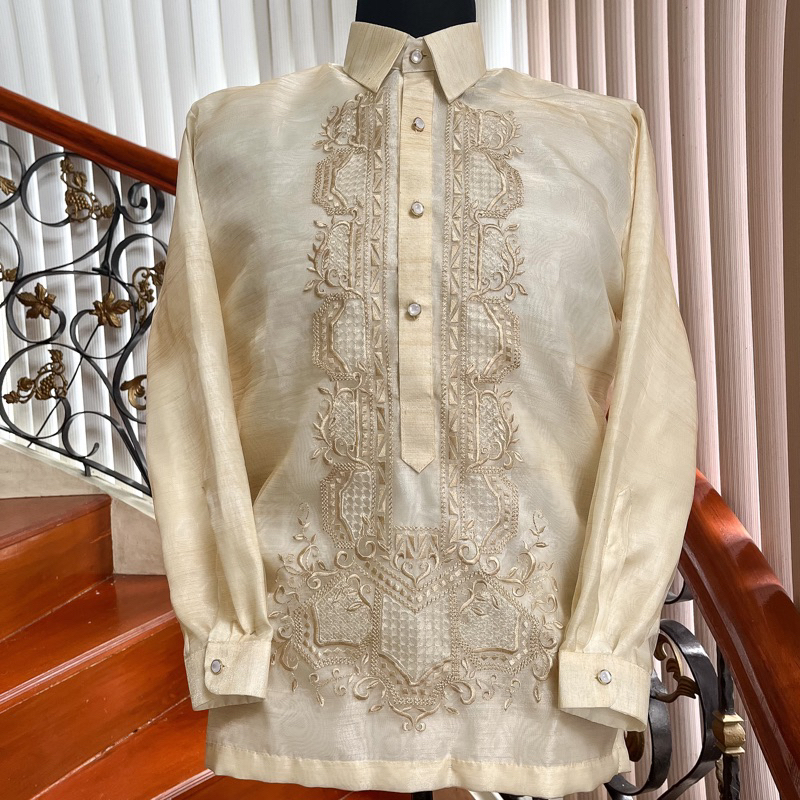 Barong Tagalog for Men. Pinya Organza with Lining. Sports Collar ...