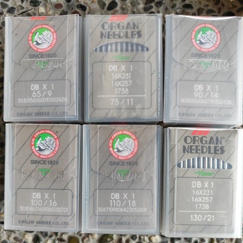 DBx1 DB x 1 10 boxes 100pcs Organ Taiwan needle needles for juki hispeed sewing machine | Shopee ...