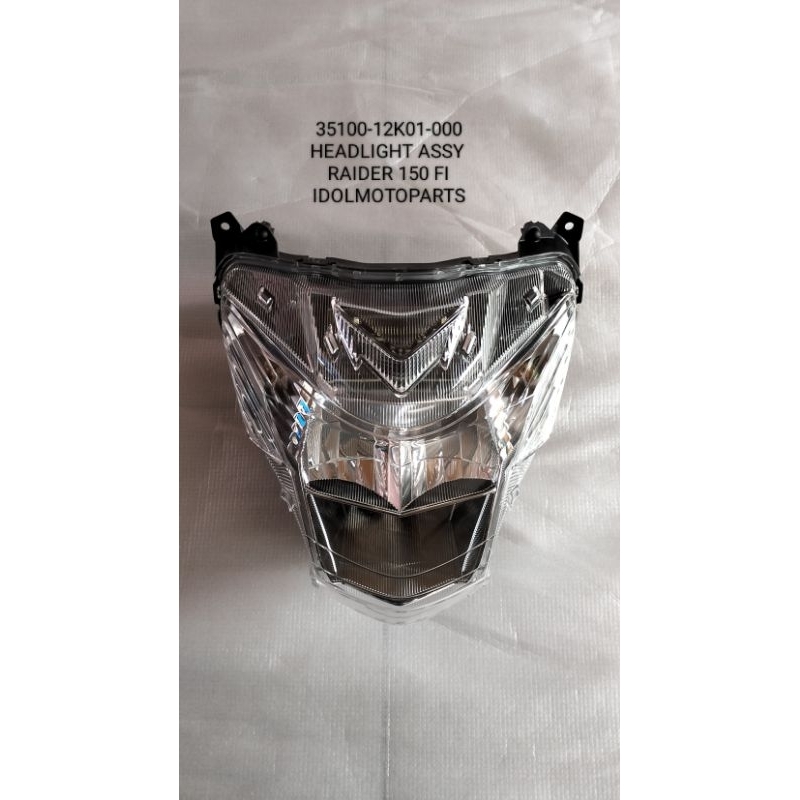 SGP HEADLIGHT ASSEMBLY FOR RAIDER 150 FI | Shopee Philippines