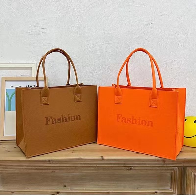 Felt Tote Bag Handbag Shoulder bag Shopping Bag Gift Bag fashion bag ...