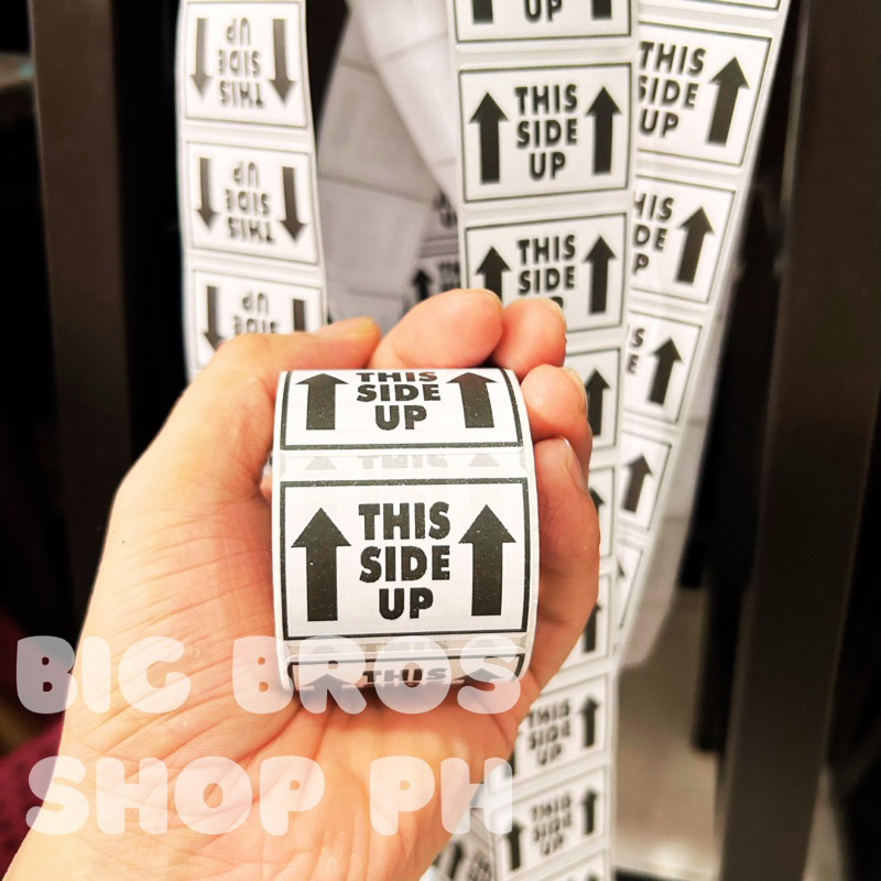 This Side Up Thermal Sticker 50 pcs | 100 pcs | 400 pcs | Shopee ...