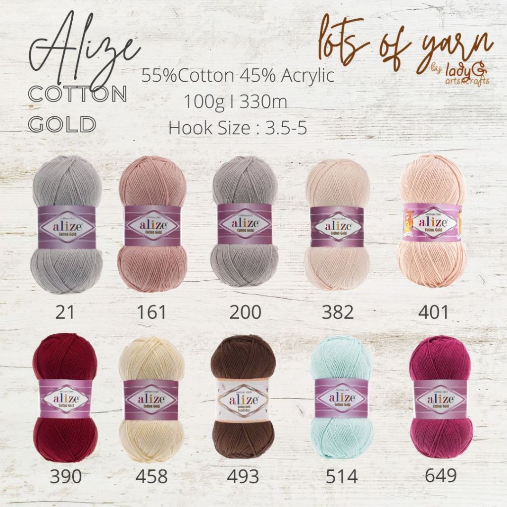 Alize Cotton Gold Turkey yarn | Shopee Philippines