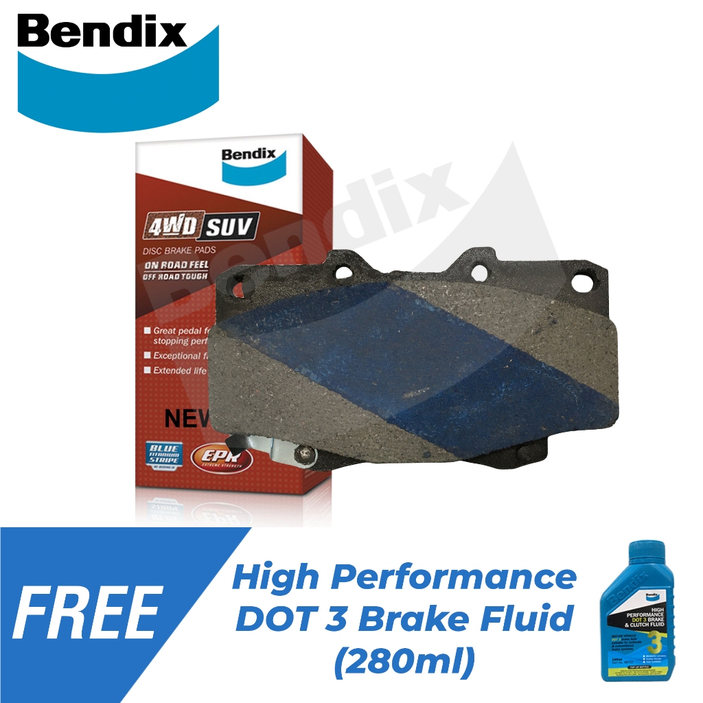 Bendix Brake Pads 4WD DB1149 Front Set for Toyota HiLux 4x4 1990-1997, Landcruiser Prado 1997 ...