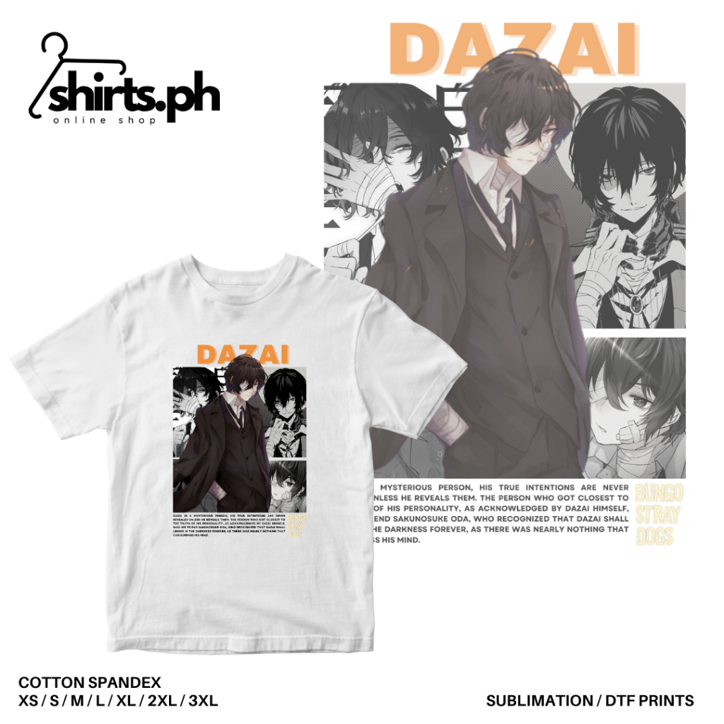 Bungo Stray Dogs Dazii Descrip Anime Shirt Tshirt for Men for Women ...