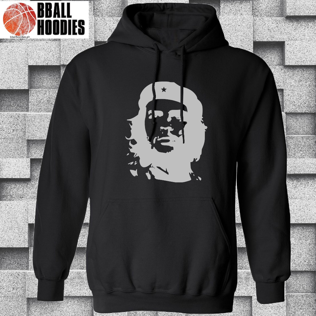 Hoodie Black CHE Guevara Pull Over Long Sleeve Black Mall Quality BBall ...