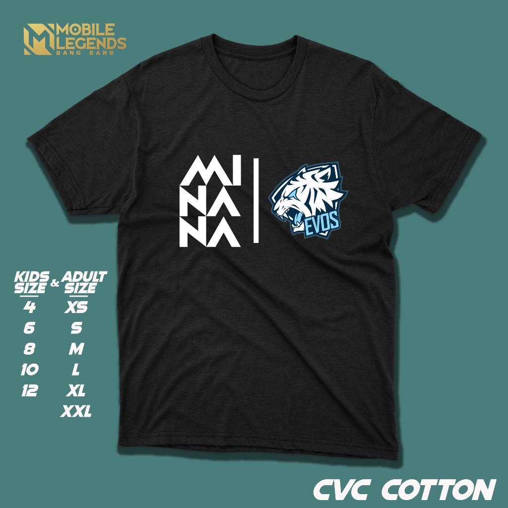 Minana Evos logo High Quality Shirt (GAME8) | Shopee Philippines
