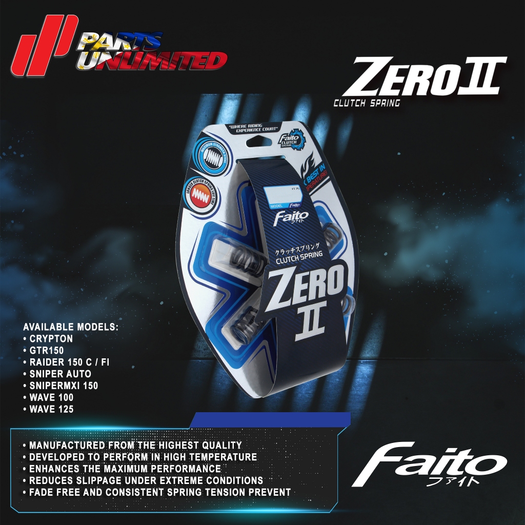 FAITO CLUTCH SPRING ZERO II (SNIPER AUTO, WAVE 100, WAVE 125, GTR150 ...